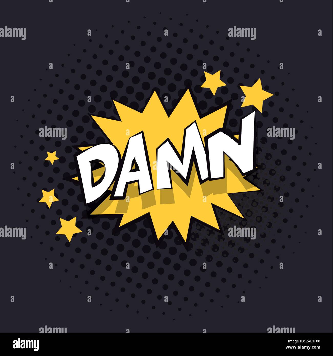 poster pop art style with dawn word Stock Vector Image & Art - Alamy