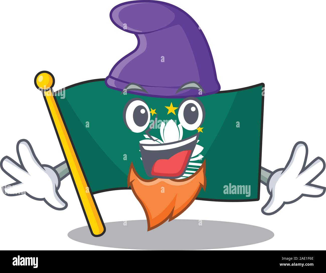 Flag macau mascot cartoon style as an Elf Stock Vector Image & Art - Alamy