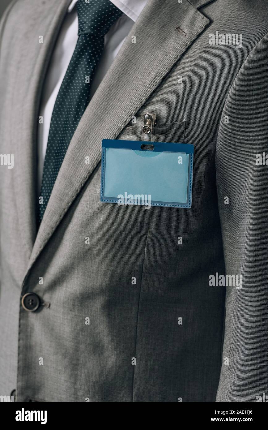 Man with badge hi-res stock photography and images - Alamy