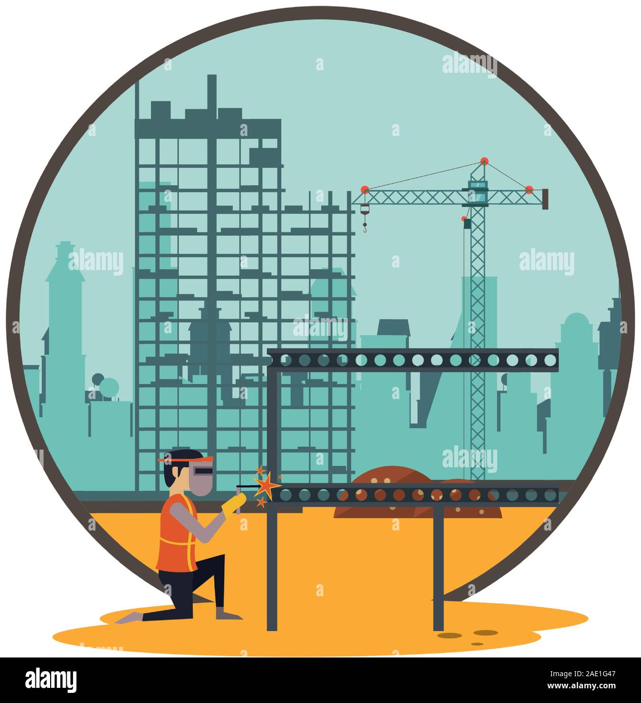 Handyman construction service social Cut Out Stock Images & Pictures ...