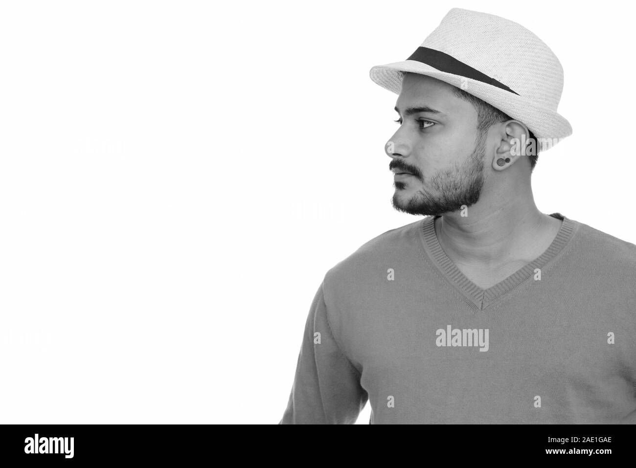 Isolated man back view Black and White Stock Photos & Images - Alamy