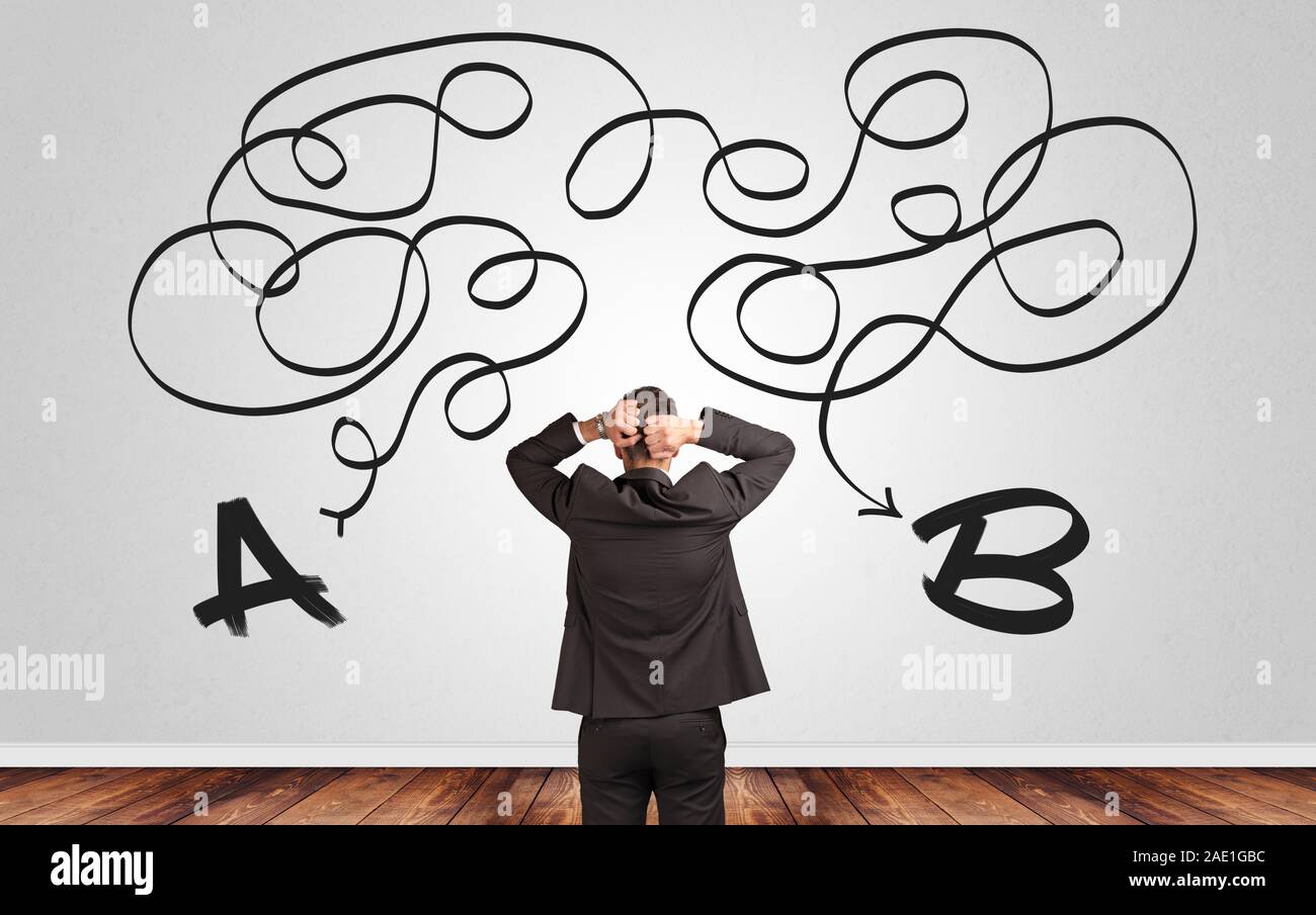 Question mark sign two way arrow hi-res stock photography and images ...