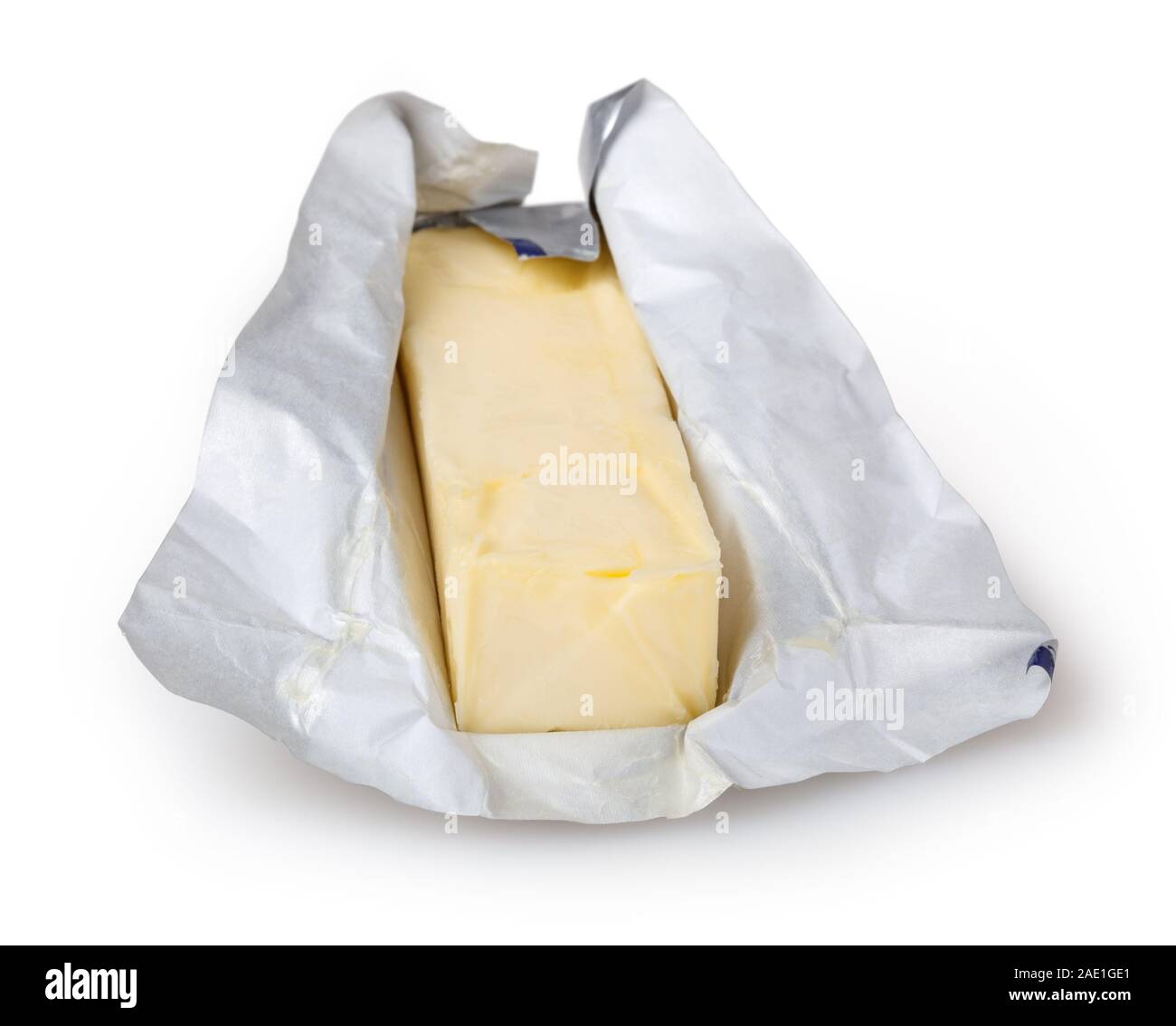 Butter isolated on white background with clipping path Stock Photo - Alamy