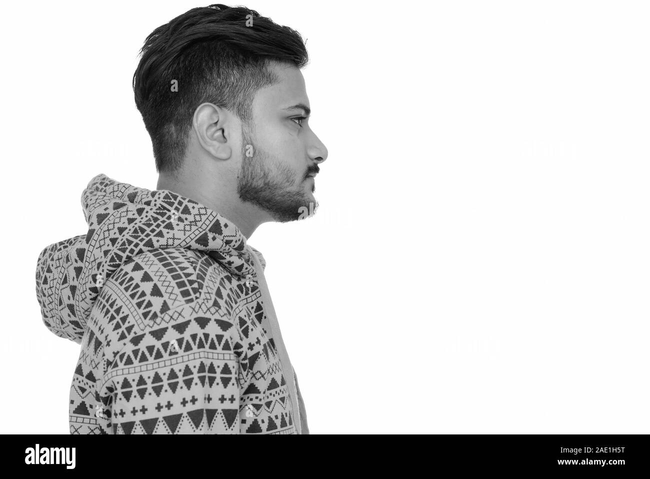 Isolated man back view Black and White Stock Photos & Images - Alamy