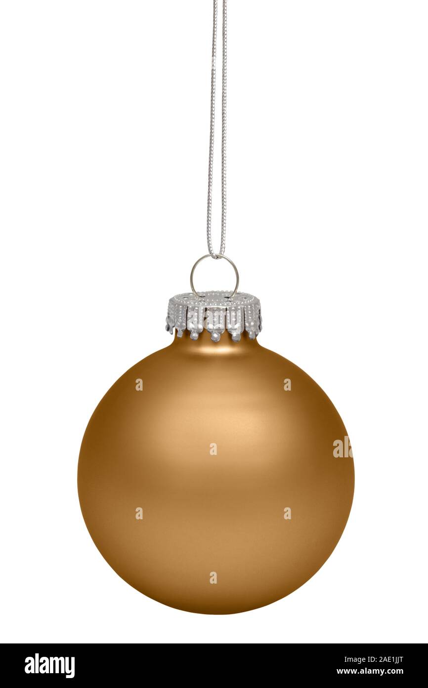 Gold christmas bauble cut out hi-res stock photography and images - Alamy