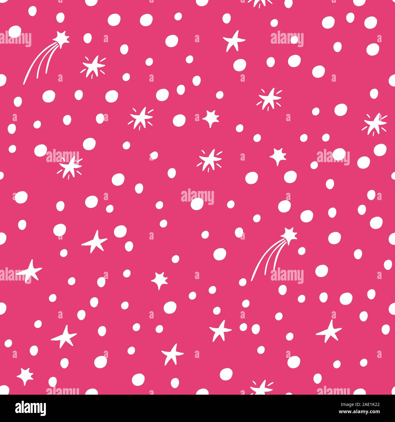 Hand drawn party doodle happy birthday party background. With air balloons, stars. - Vector ...