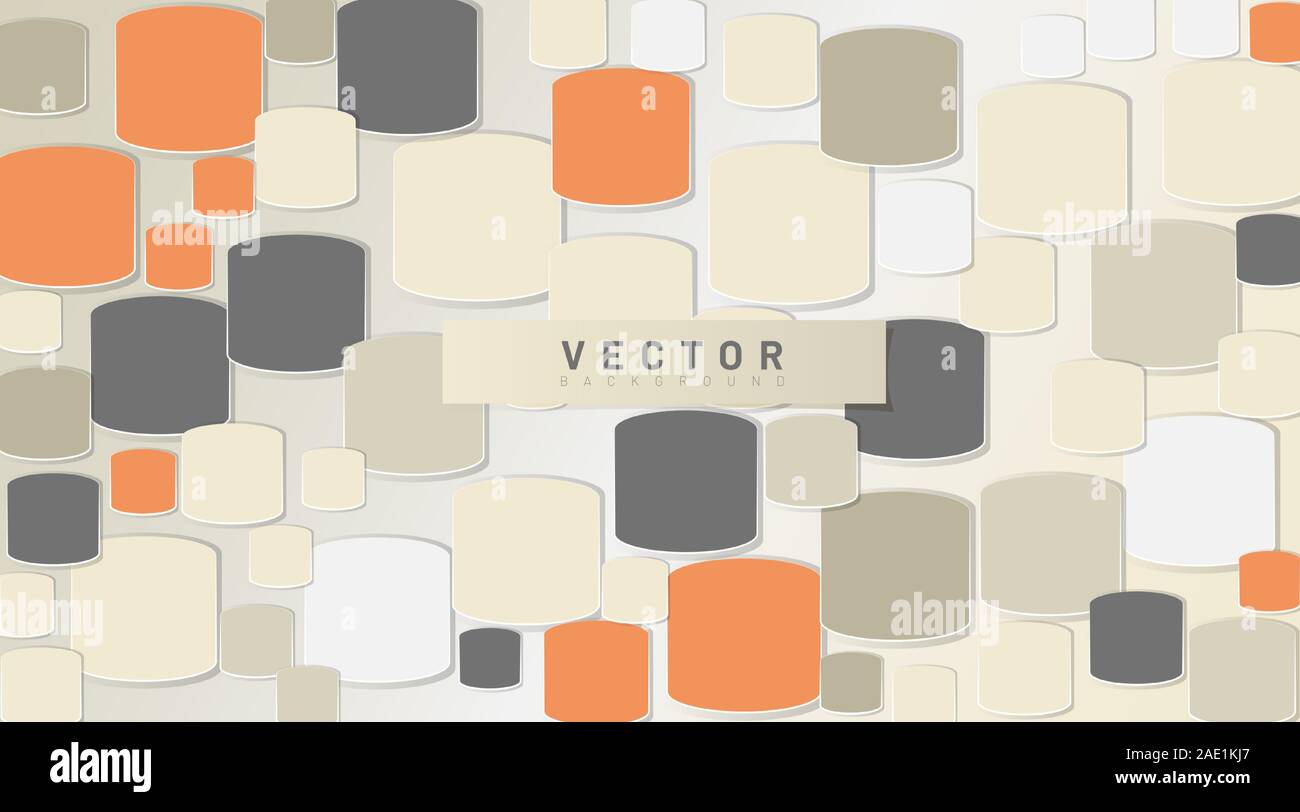 abstract vector background. rounded square shape. 3D design Stock ...