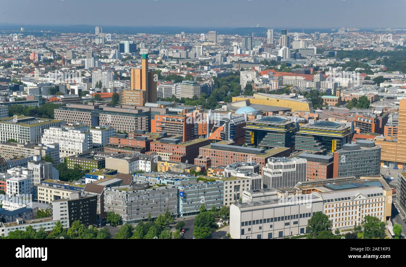 Stadtpanorama, Potsdamer Platz, Mitte, Berlin, Deutschland Stock Photo ...