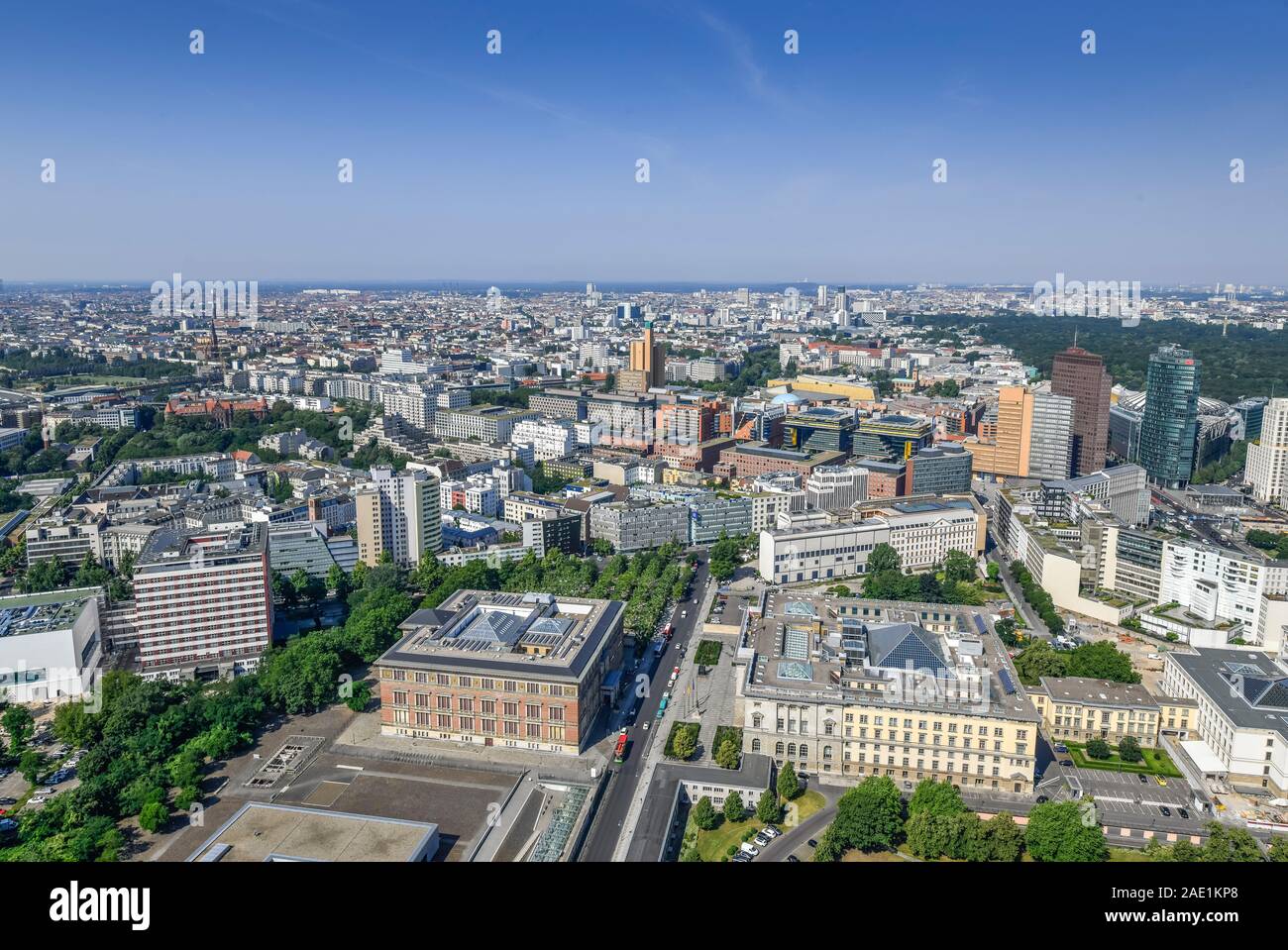 Stadtpanorama, Potsdamer Platz, Mitte, Berlin, Deutschland Stock Photo ...