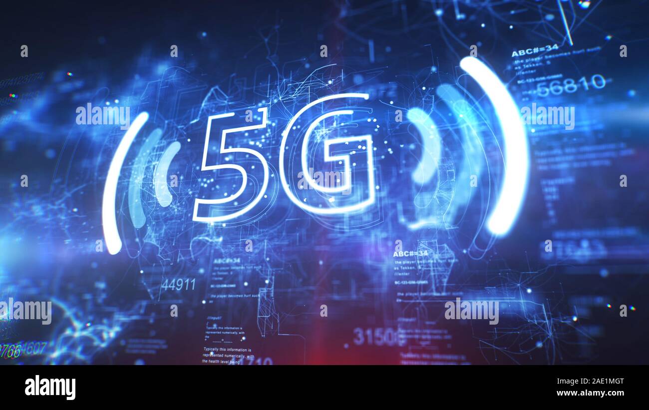 5G new wireless internet. Broadband Wireless Cellular. 5th generation ...