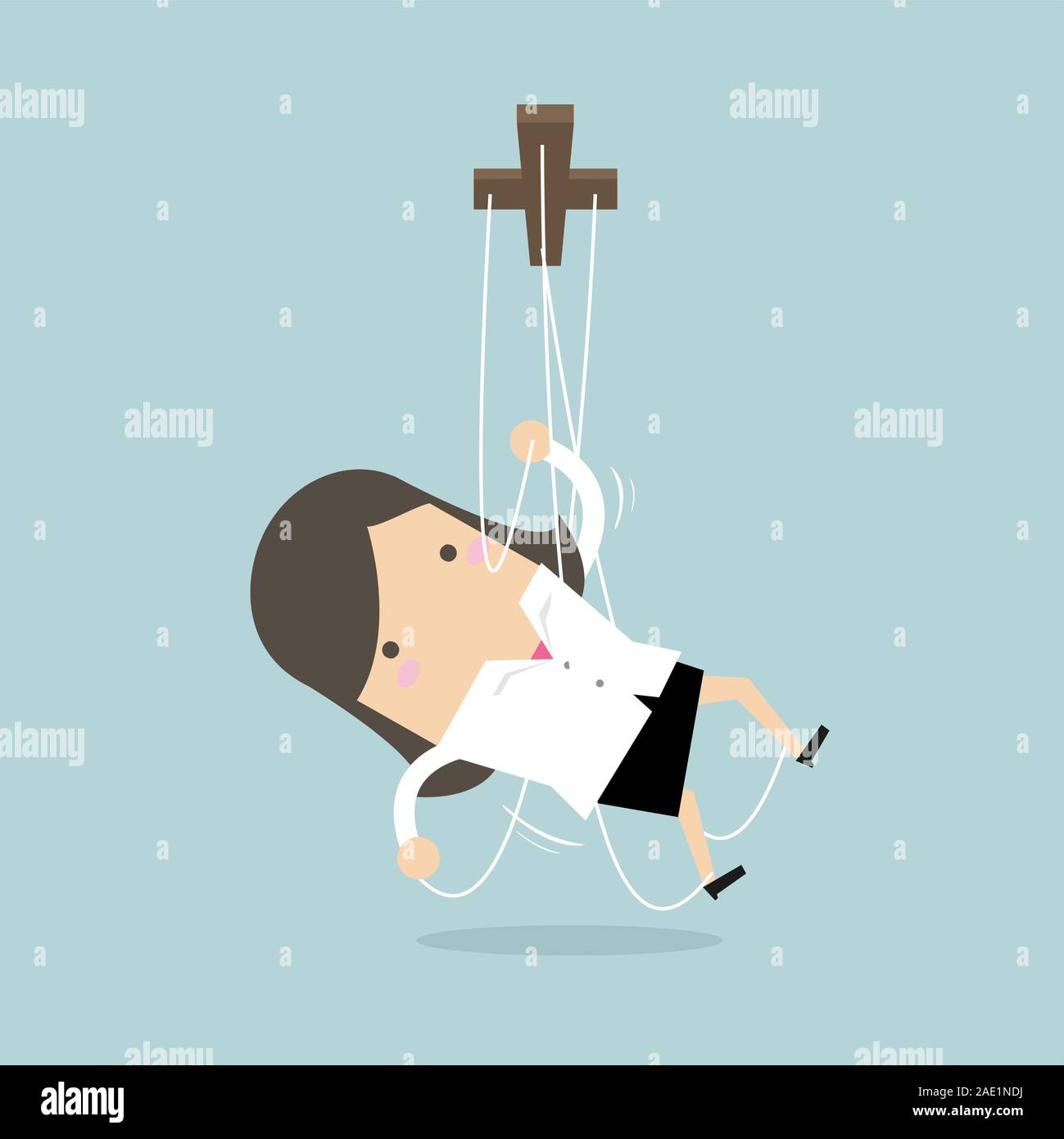 Woman hand puppet Stock Vector Images - Alamy