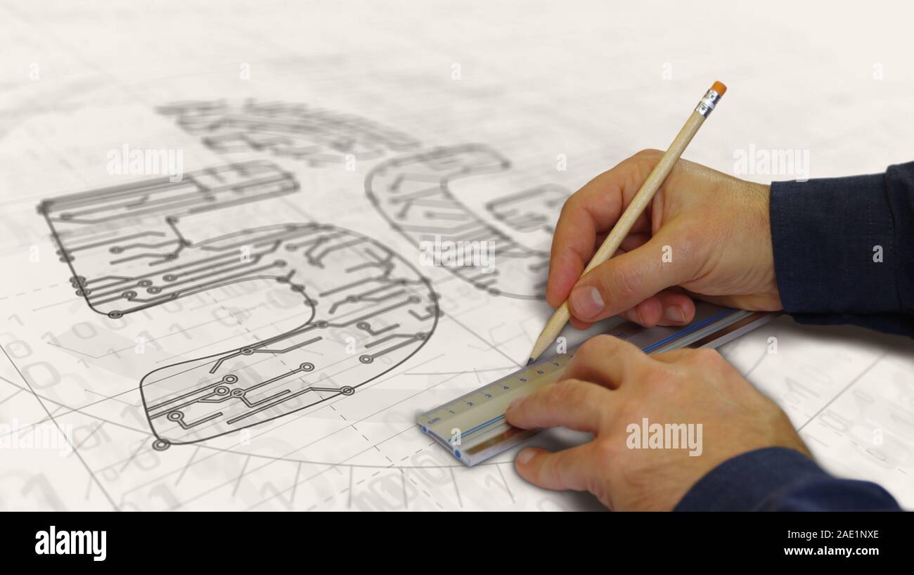 5g mobile network project creating. Abstract concept of IOT, phone ...