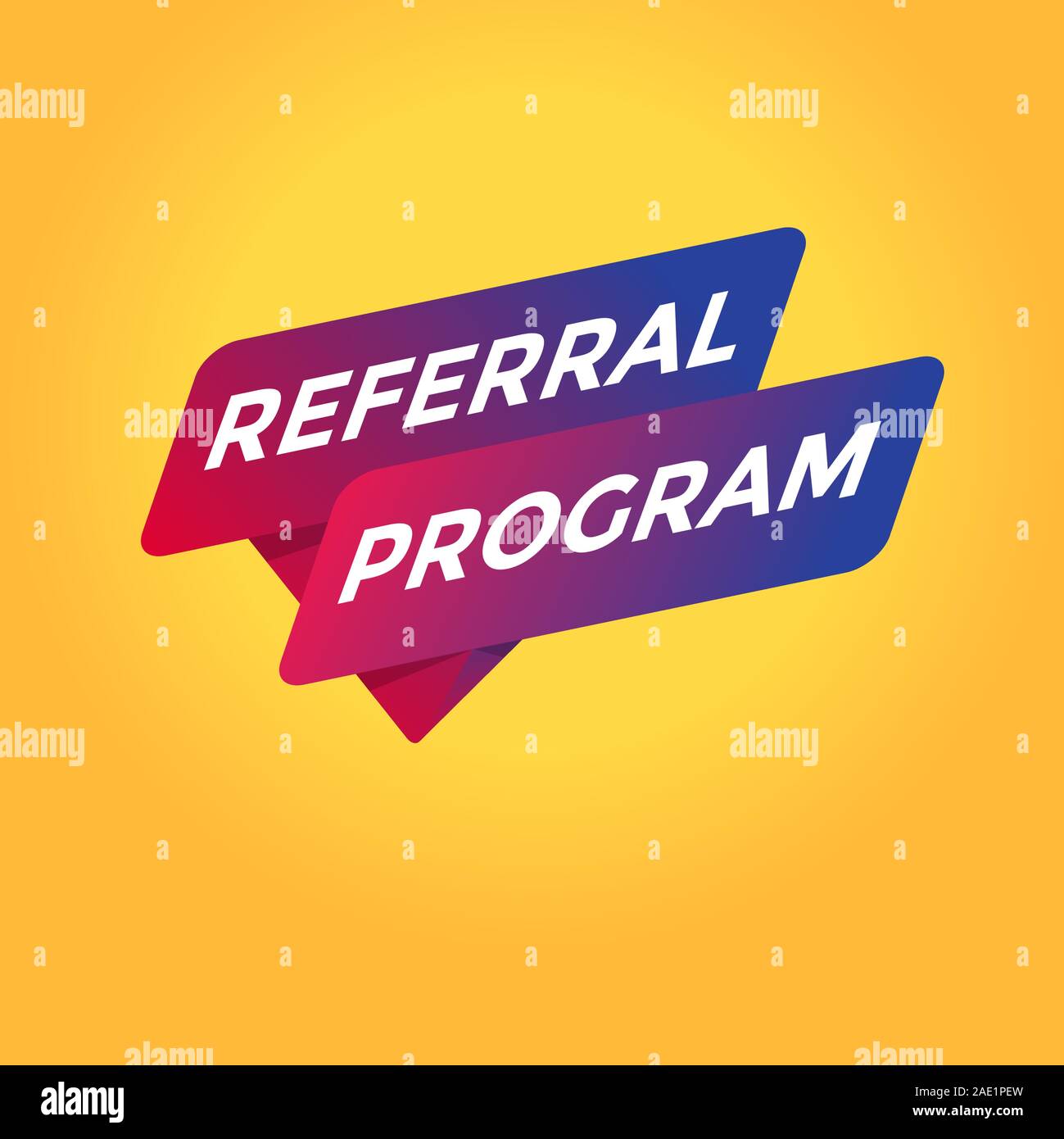 Referral program tag sign Stock Vector Image & Art - Alamy
