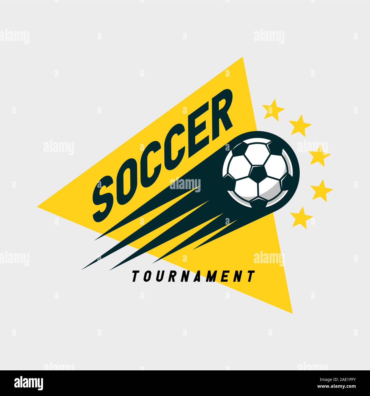 Football Tournaments Logo Logo Football Championship Stock Vector By