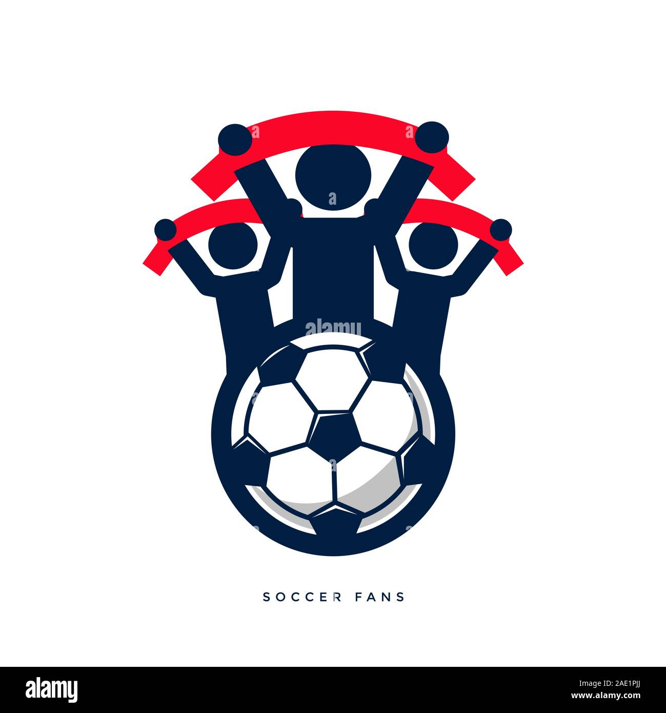 Soccer football scarf scarves Stock Vector Images - Alamy