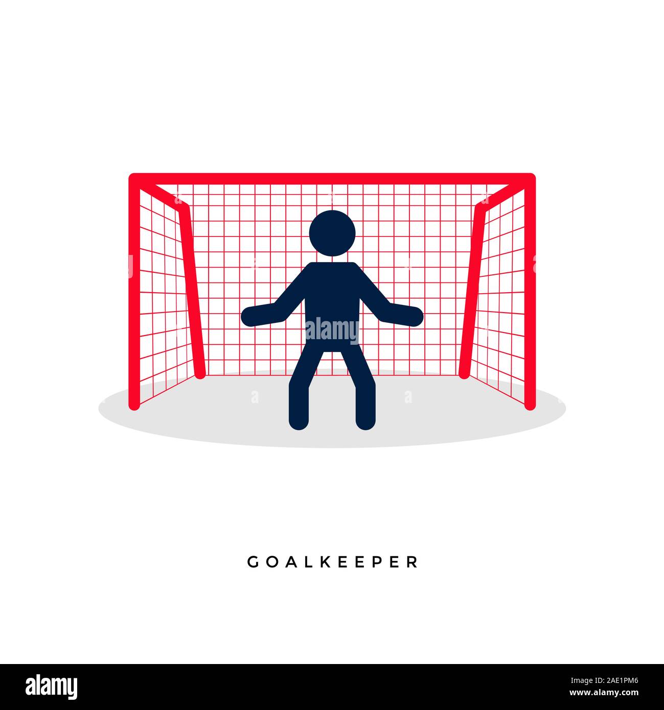 Stick Figures of Soccer or Football Goalkeeper Stock Vector Image & Art ...