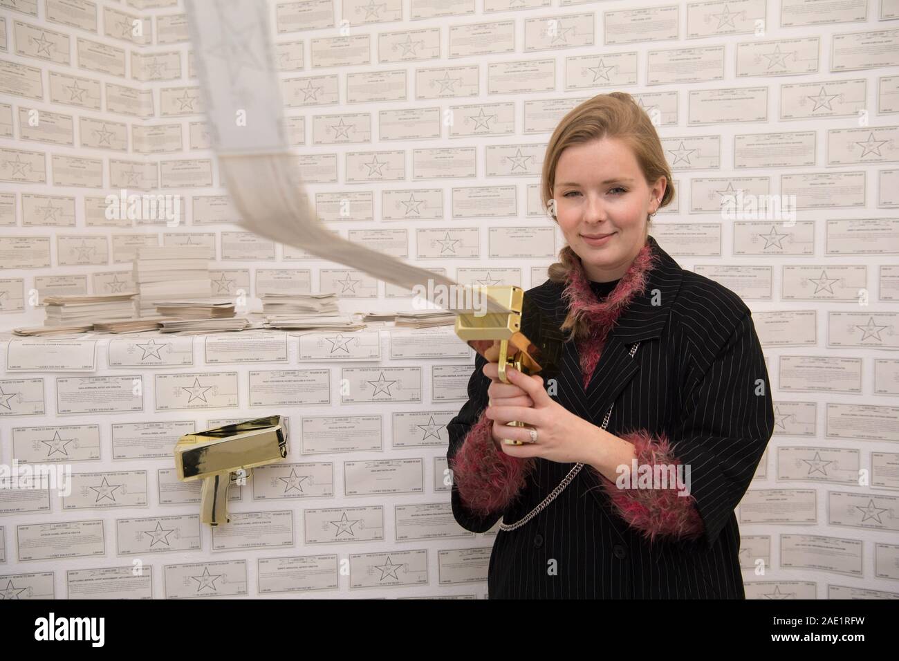 Berlin, Germany. 05th Dec, 2019. The artist Janine Mackenroth stands in ...