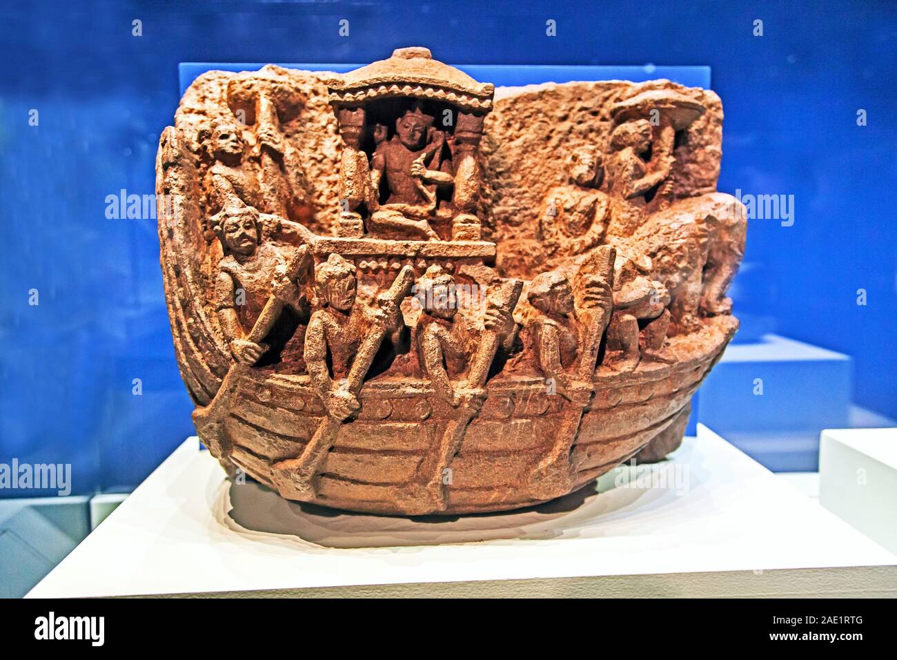 Antique carved stone barge from Odisha, CSMVS Museum, Prince of Wales ...