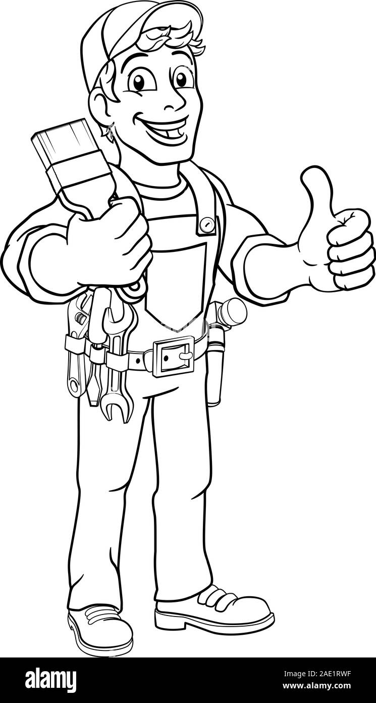 Handy man cartoon Stock Vector Images - Alamy