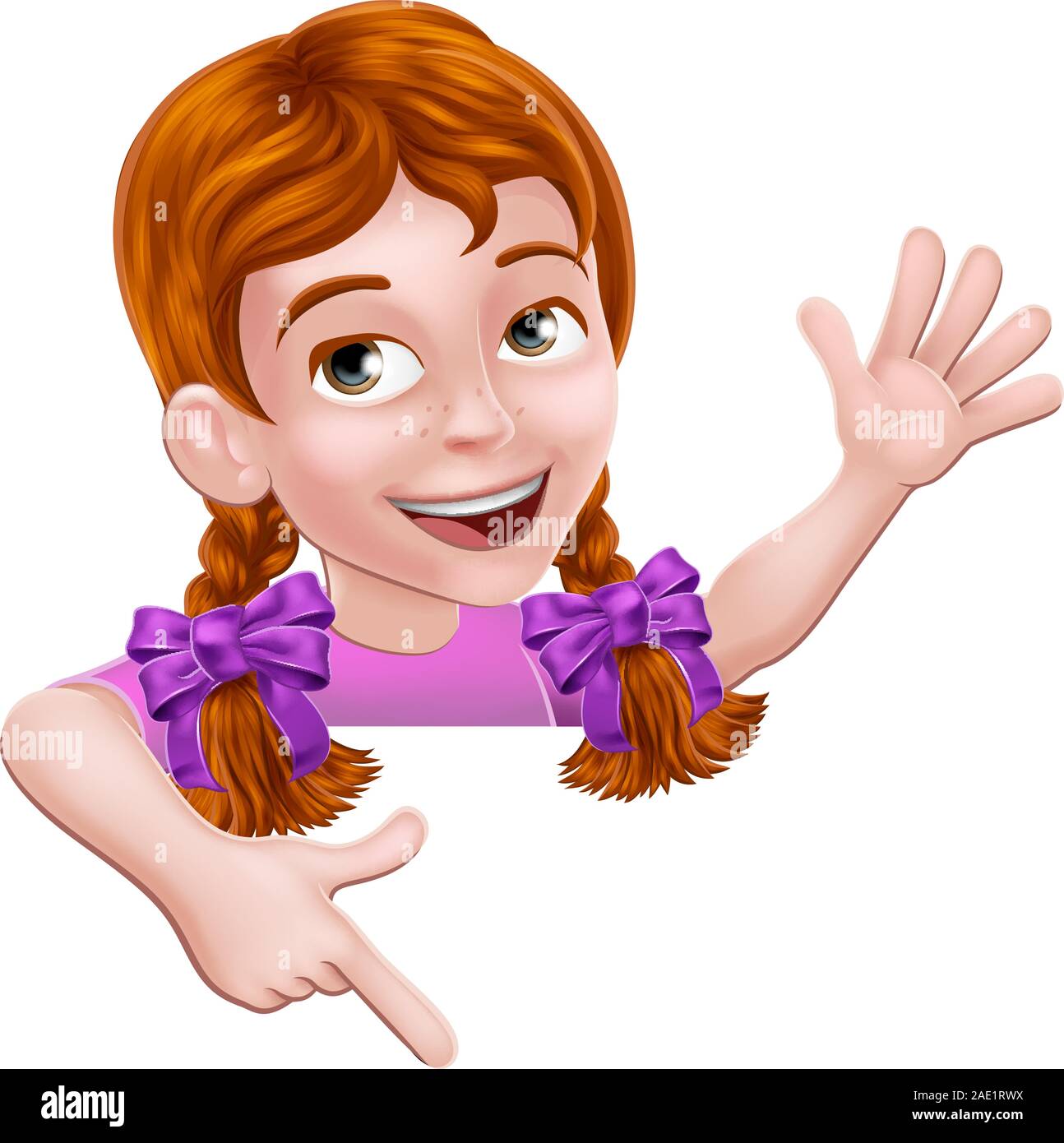 Girl Kid Cartoon Child Character Pointing at Sign Stock Vector Image ... Girl Kid Cartoon Child Character Pointing at Sign Stock Vector Image ...