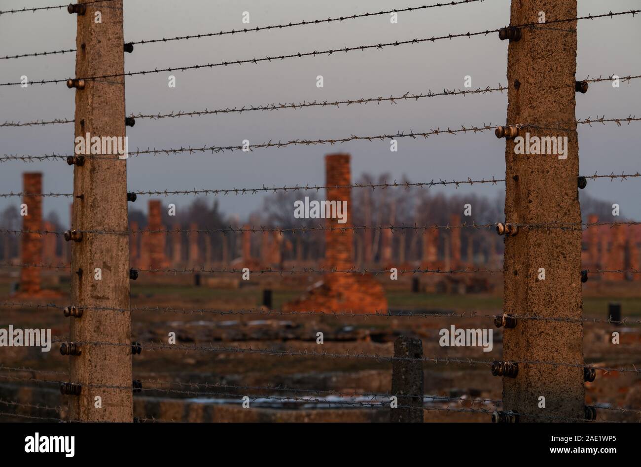 Chimneys auschwitz concentration camp hi-res stock photography and ...