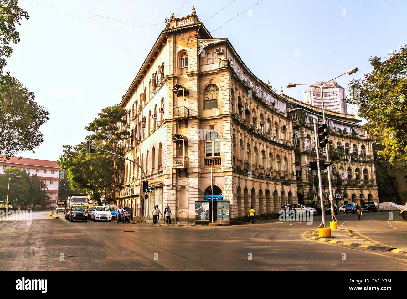 Elphinstone Circle Building, Mumbai, Maharashtra, India, Asia Stock ...