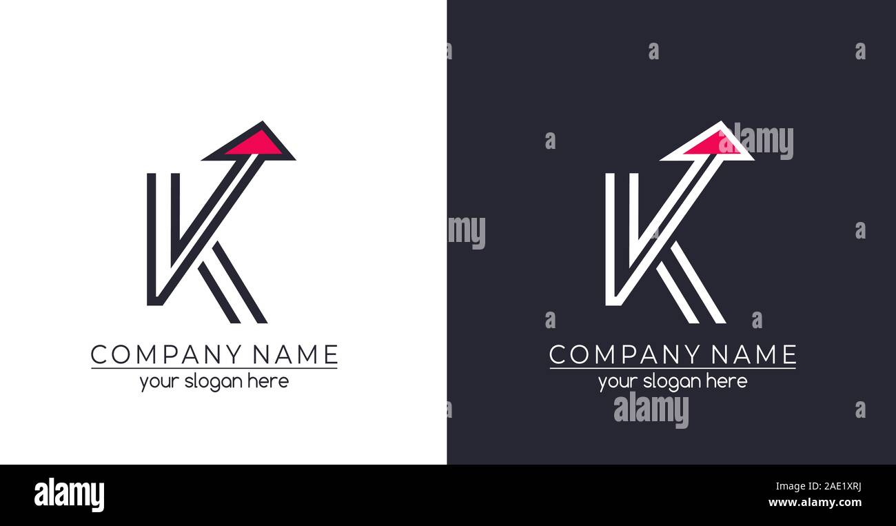 Letter K logo or monogram. blank for business card. For your business ...