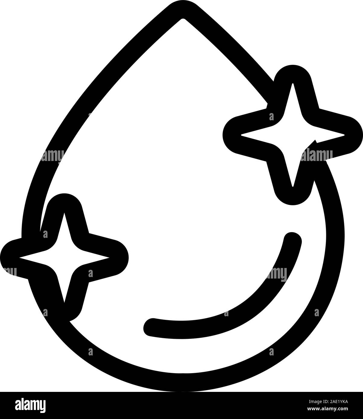 Clean freshness icon vector. Isolated contour symbol illustration Stock ...