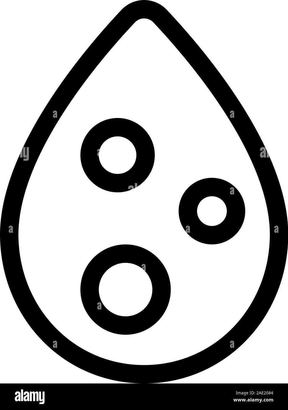 The composition of the liquid icon is a vector. Isolated contour symbol ...