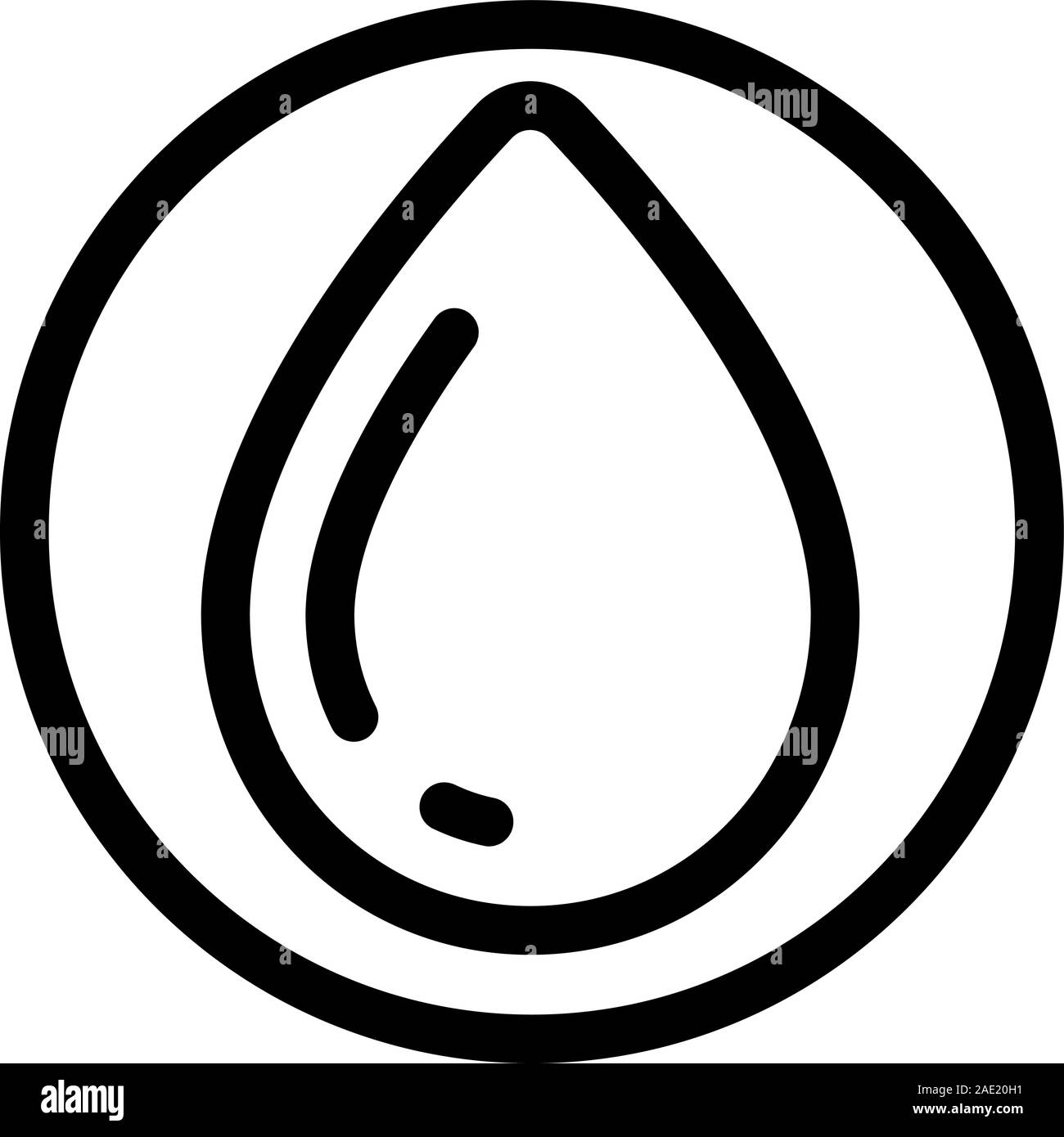 The composition of the liquid and the icon vector. Isolated contour ...
