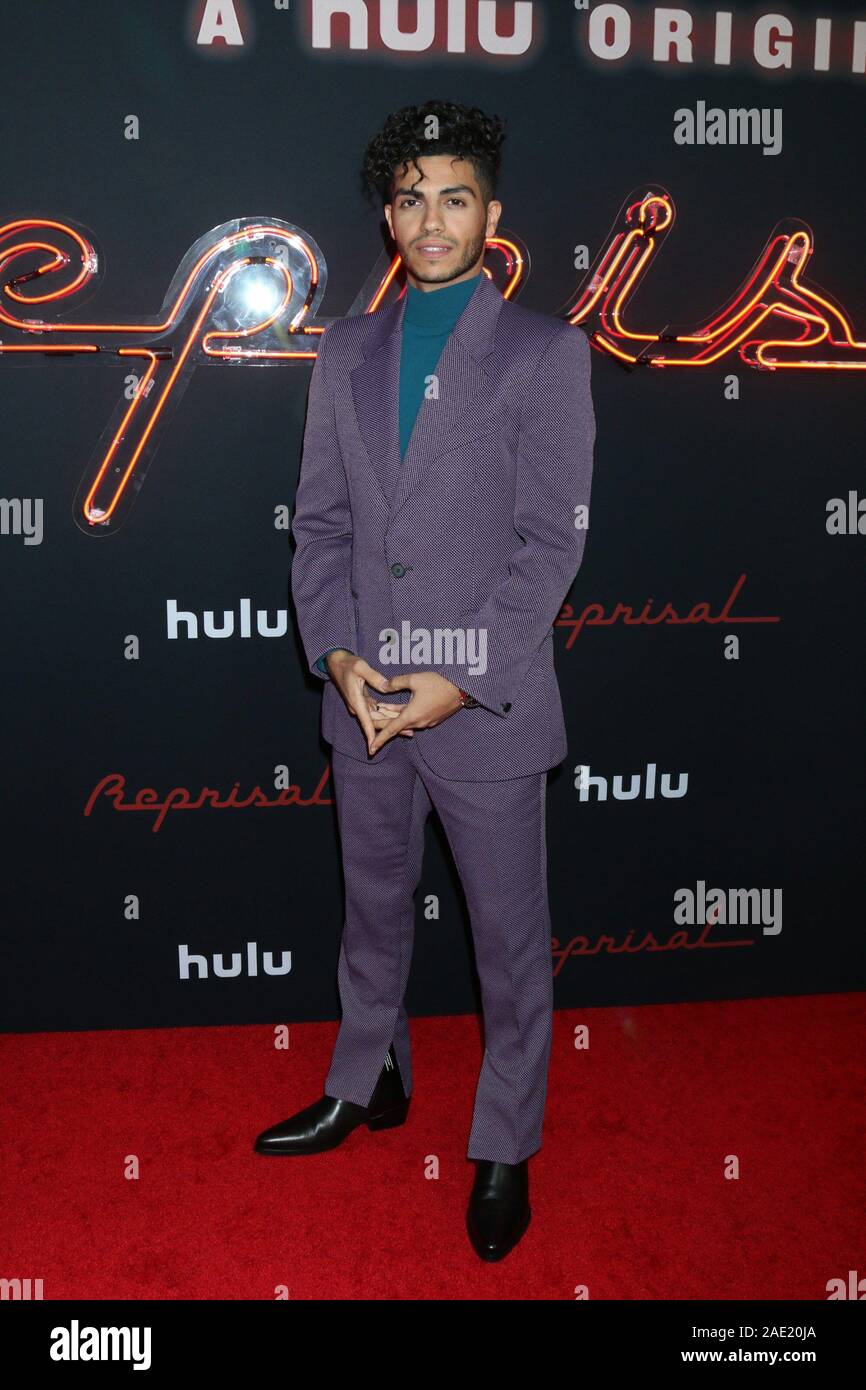 Los Angeles, CA. 5th Dec, 2019. Mena Massoud at arrivals for REPRISAL ...