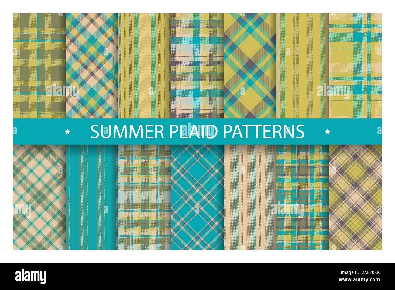 Pastel blue plaid pattern Cut Out Stock Images & Pictures - Alamy
