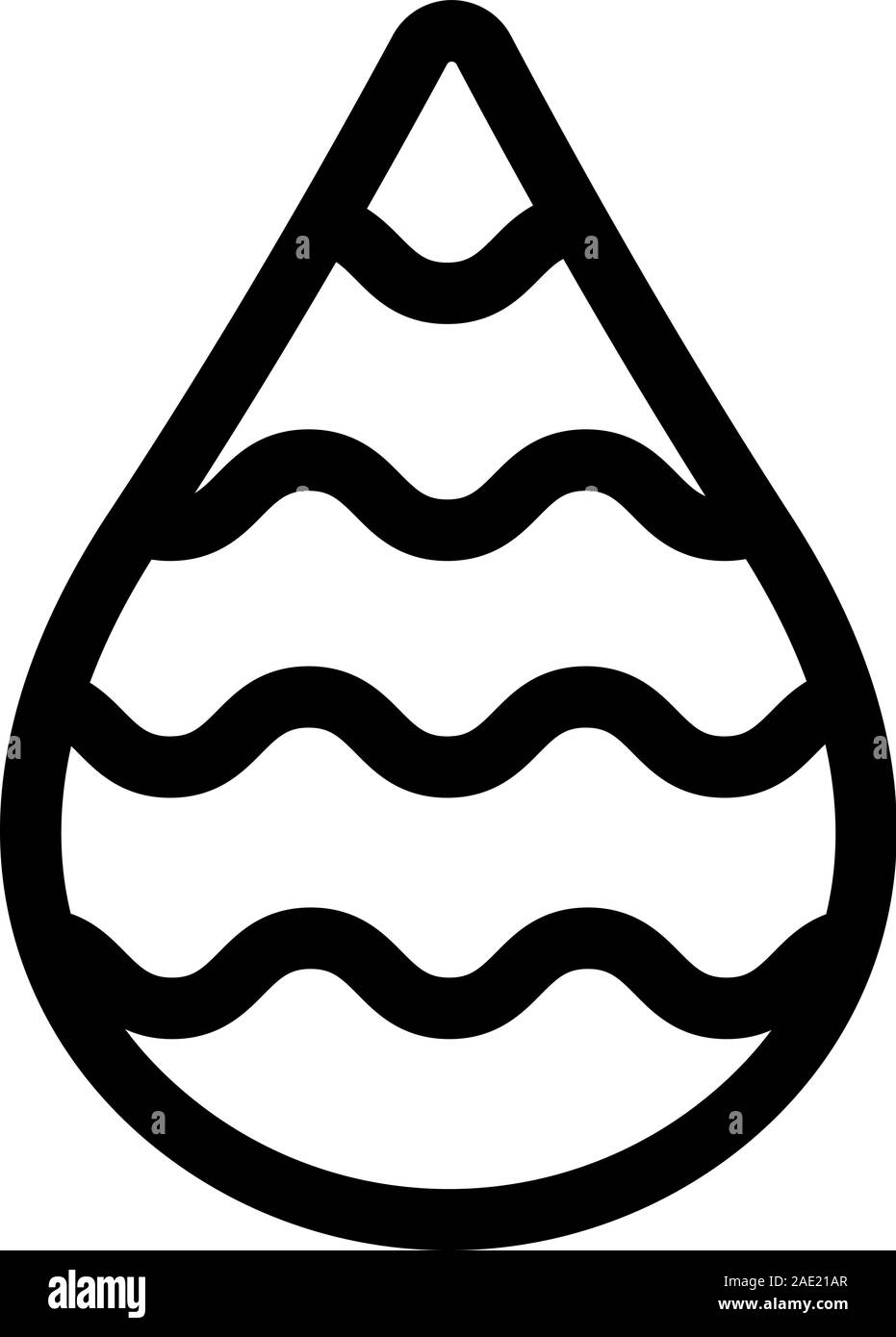 The components of the liquid icon vector. Isolated contour symbol ...