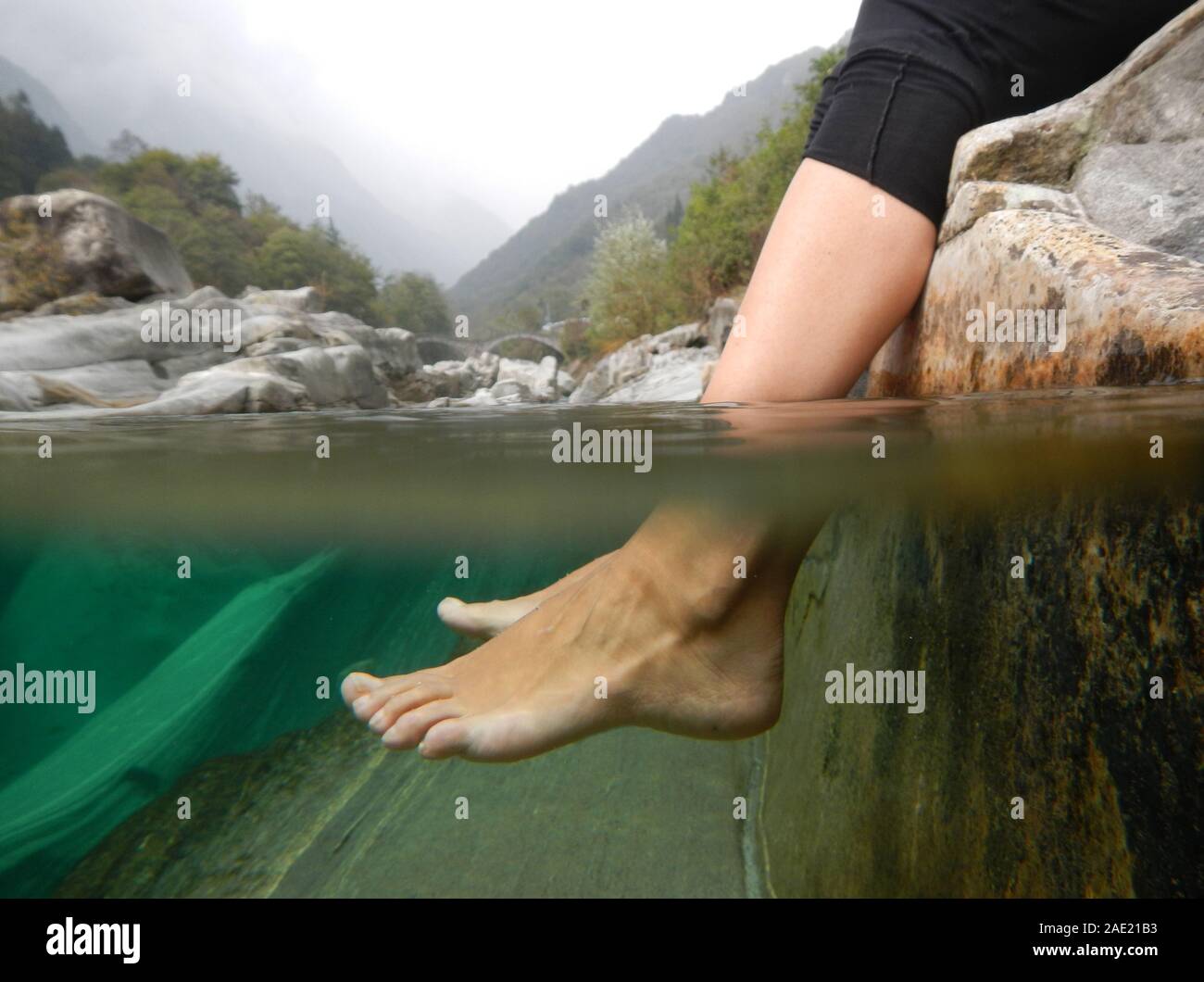 Spa foot bridge hi-res stock photography and images - Alamy