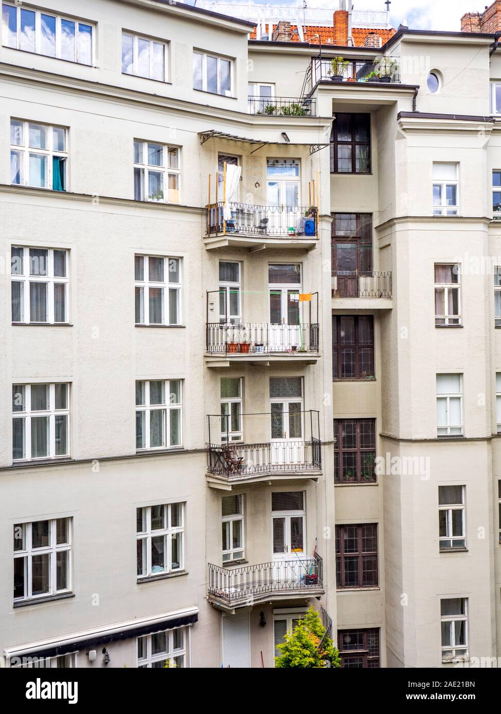 Residential apartment block building in the Jewish Quarter Old Town ...