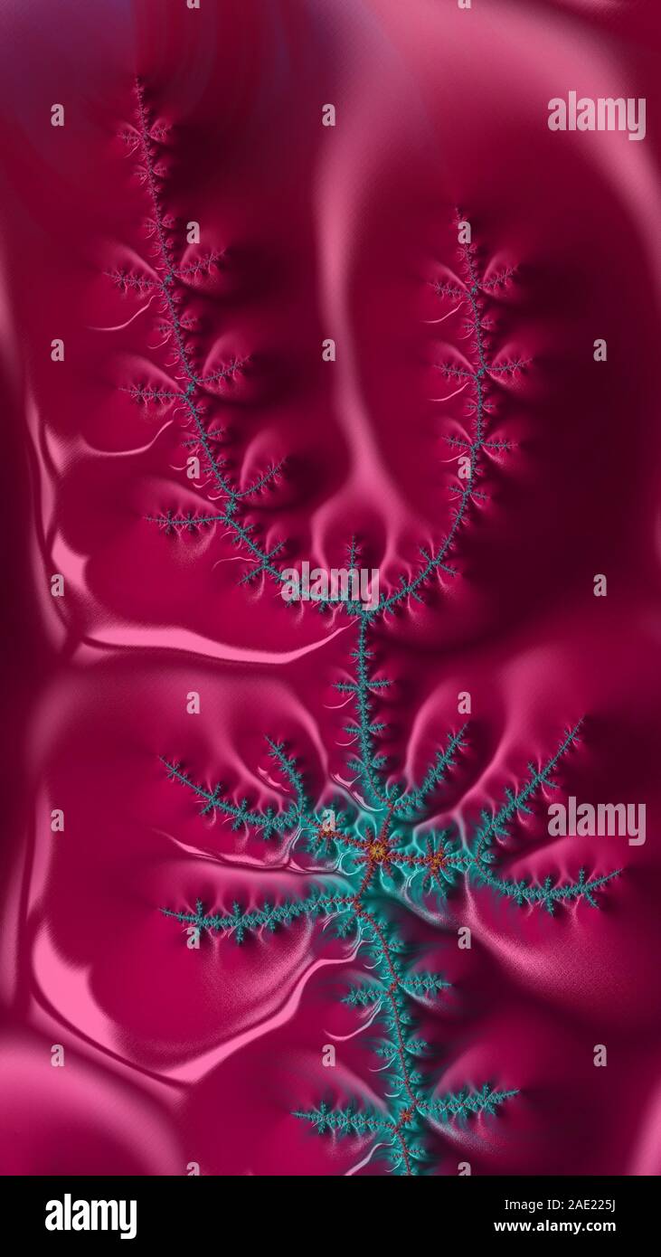 Artfully 3D rendering fractal, fanciful abstract illustration and ...