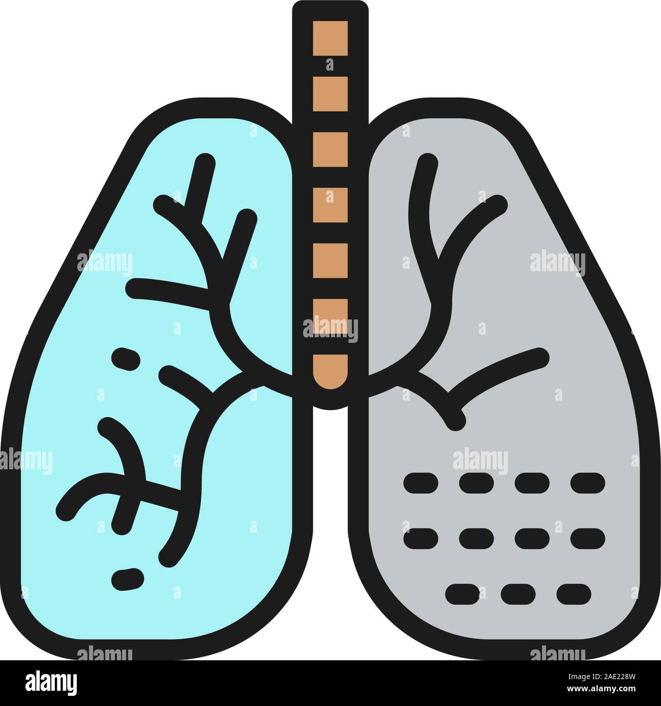 Air pollution lung disease Stock Vector Images - Alamy