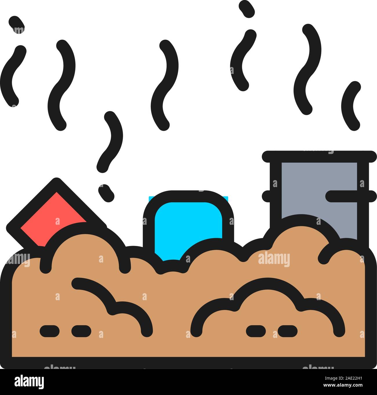 Sanitary landfill Stock Vector Images - Alamy