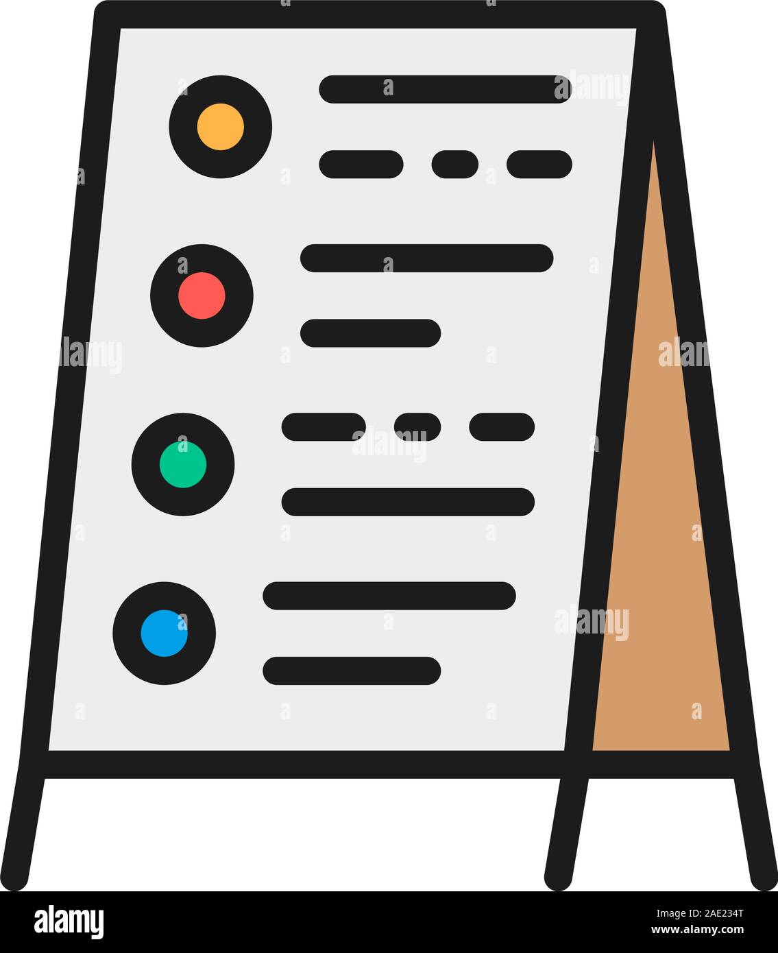 Sign board street food Cut Out Stock Images & Pictures - Alamy