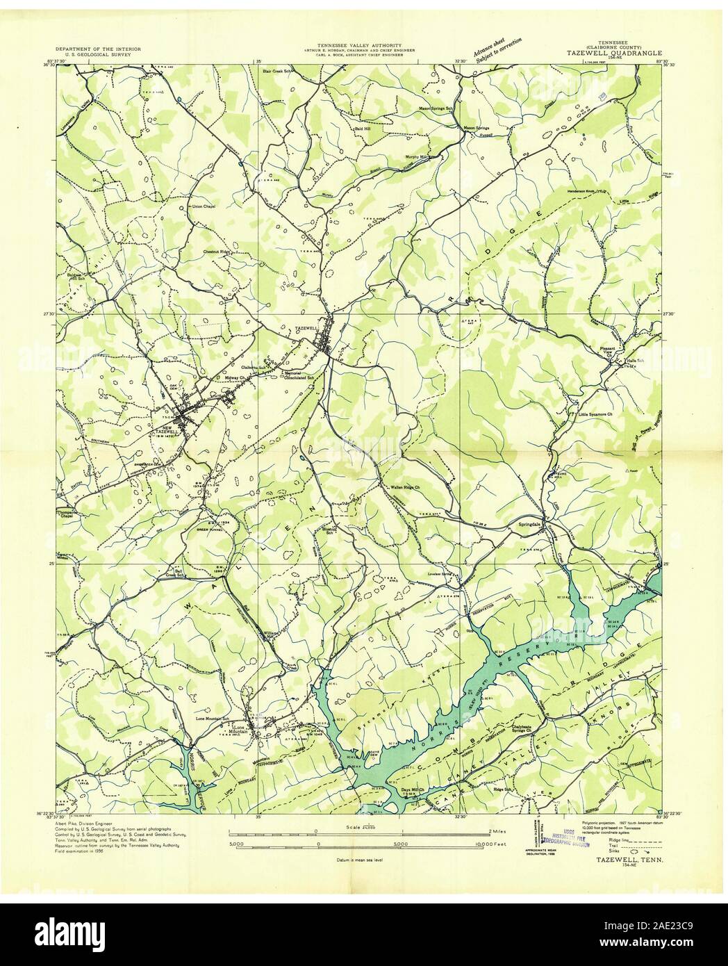 Map of tazewell hi-res stock photography and images - Alamy