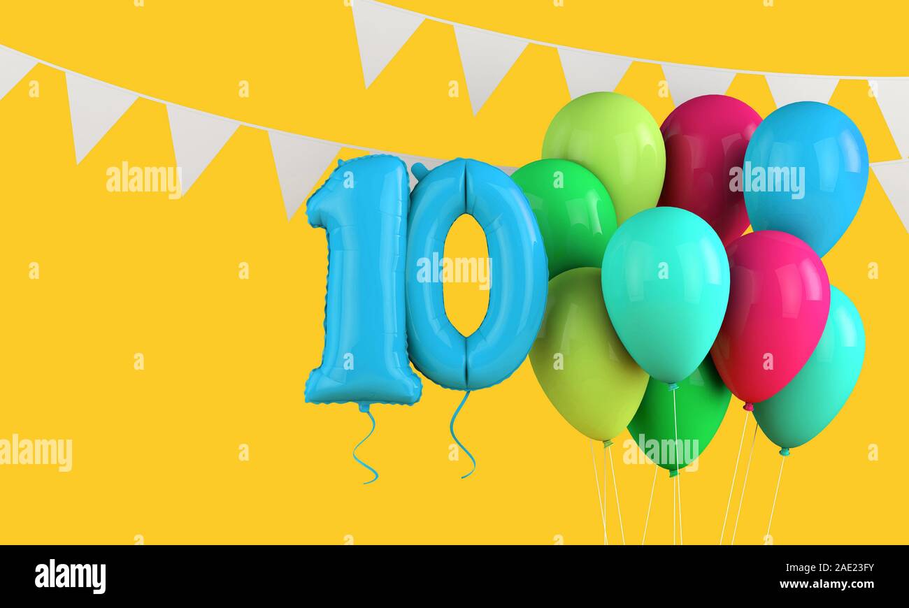 Happy 10th birthday hi-res stock photography and images - Alamy