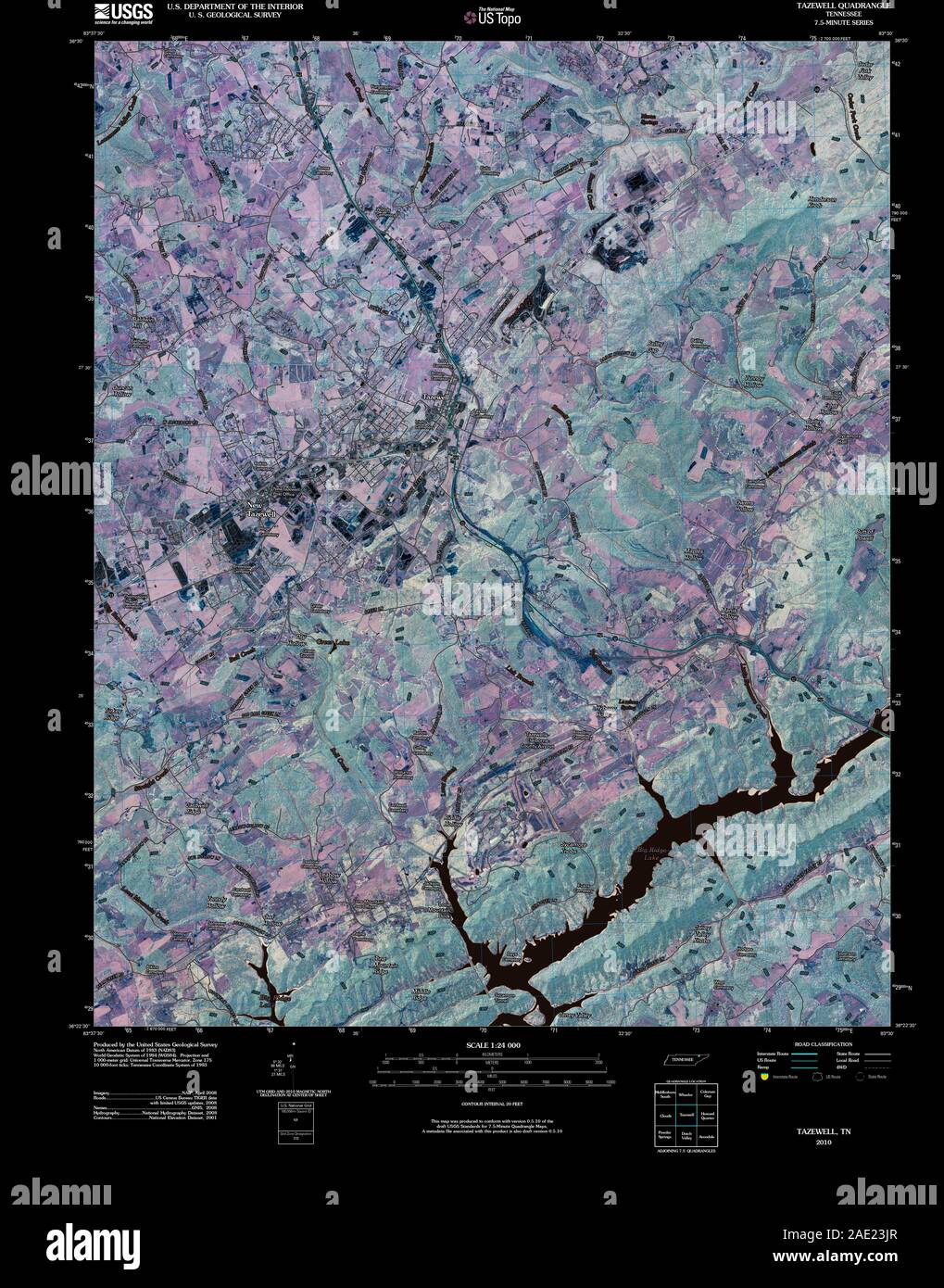 Map of tazewell hi-res stock photography and images - Alamy