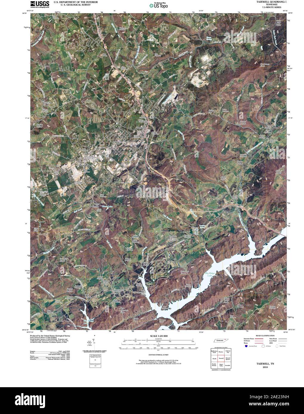Map of tazewell hi-res stock photography and images - Alamy