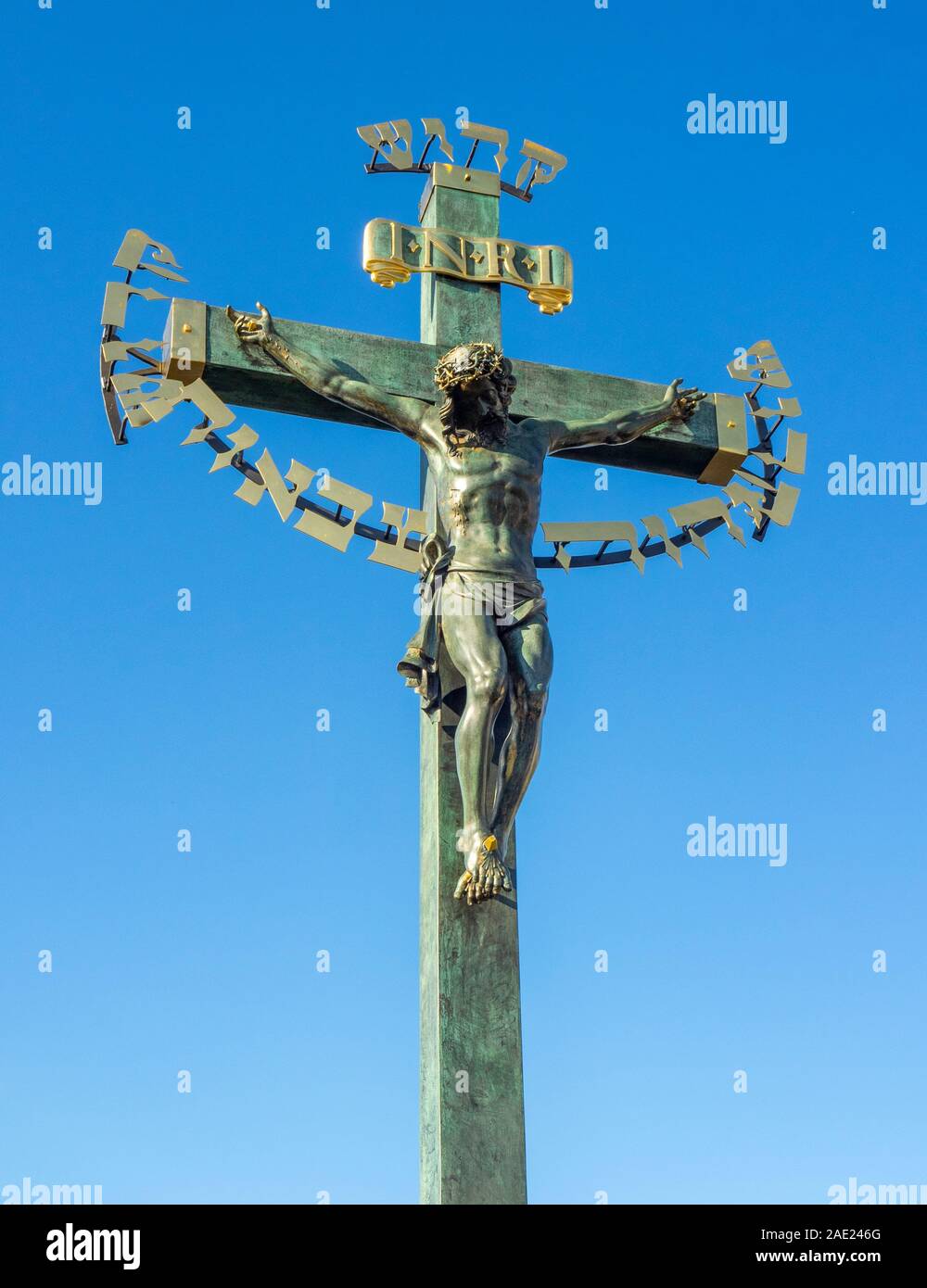 Replica of controversial sculpture Crucifix and Calvary with Hebrew ...