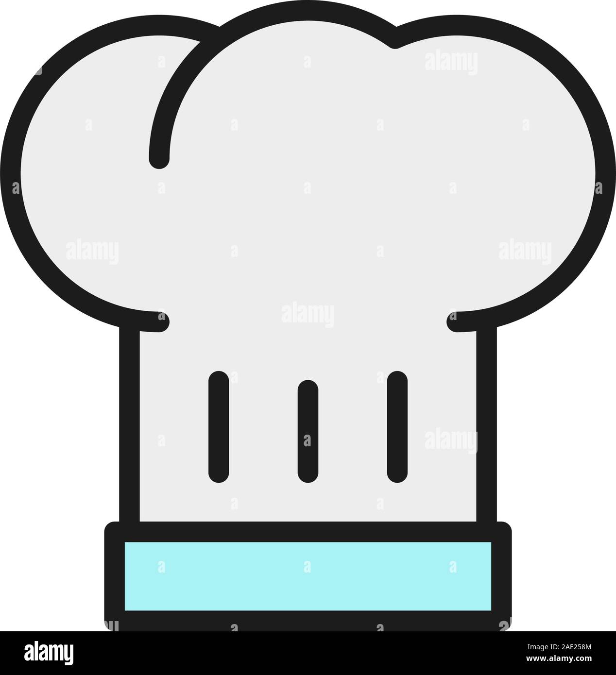 Chef Hat Icon Flat