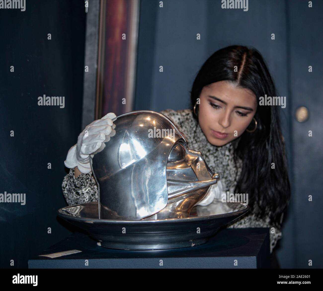 London UK Friday 06 December 2019 A gallery assistants looking at Bring ...
