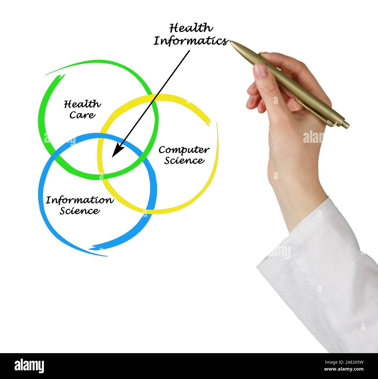 Diagram of health informatics Stock Photo - Alamy