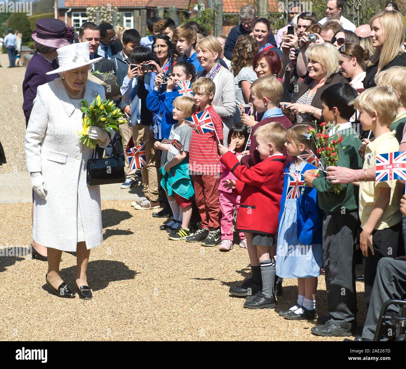 H.M. The Queen and Duke of Edinburgh visiting patients and staff at the ...