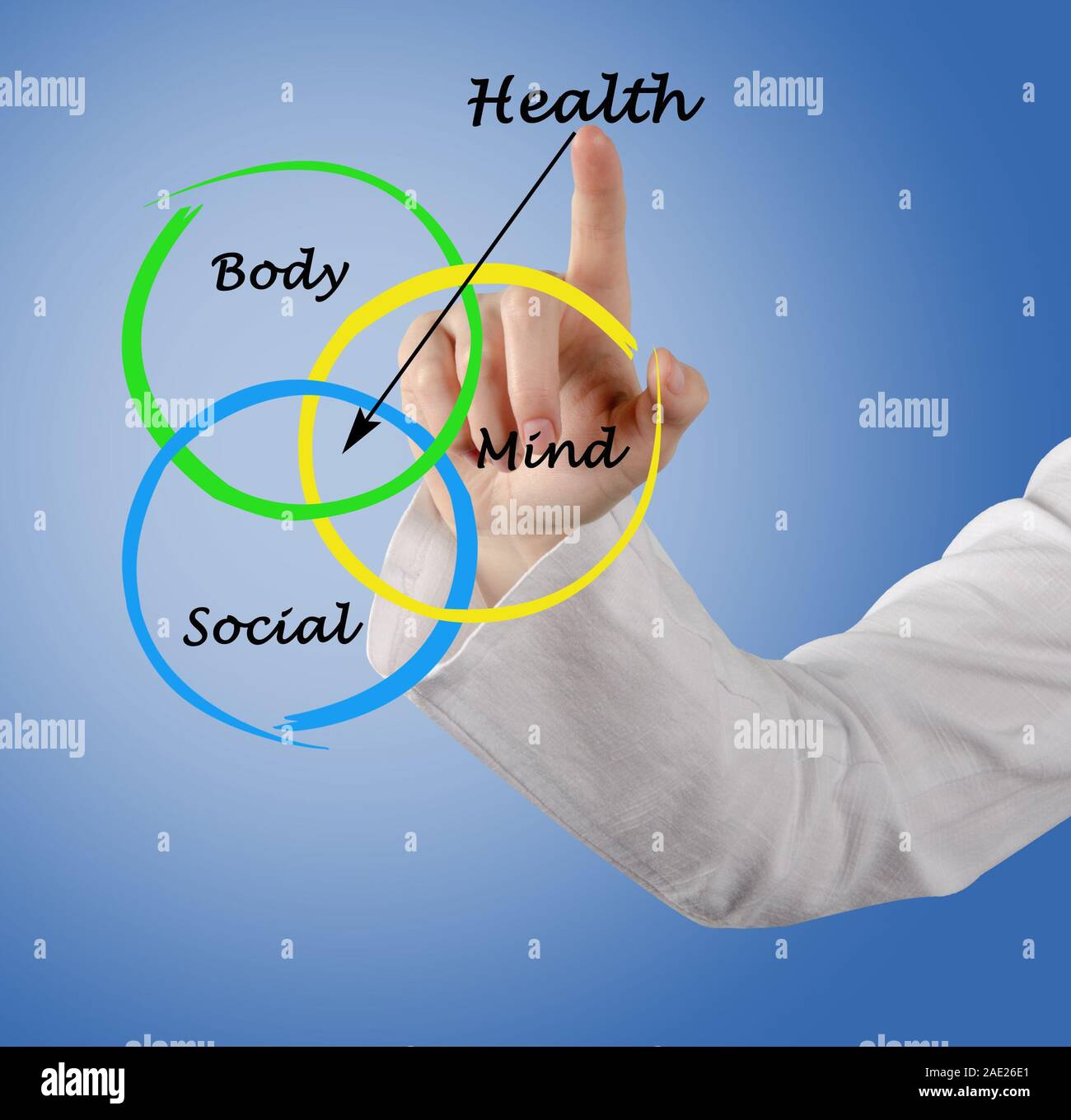 Diagram of healthy life Stock Photo - Alamy