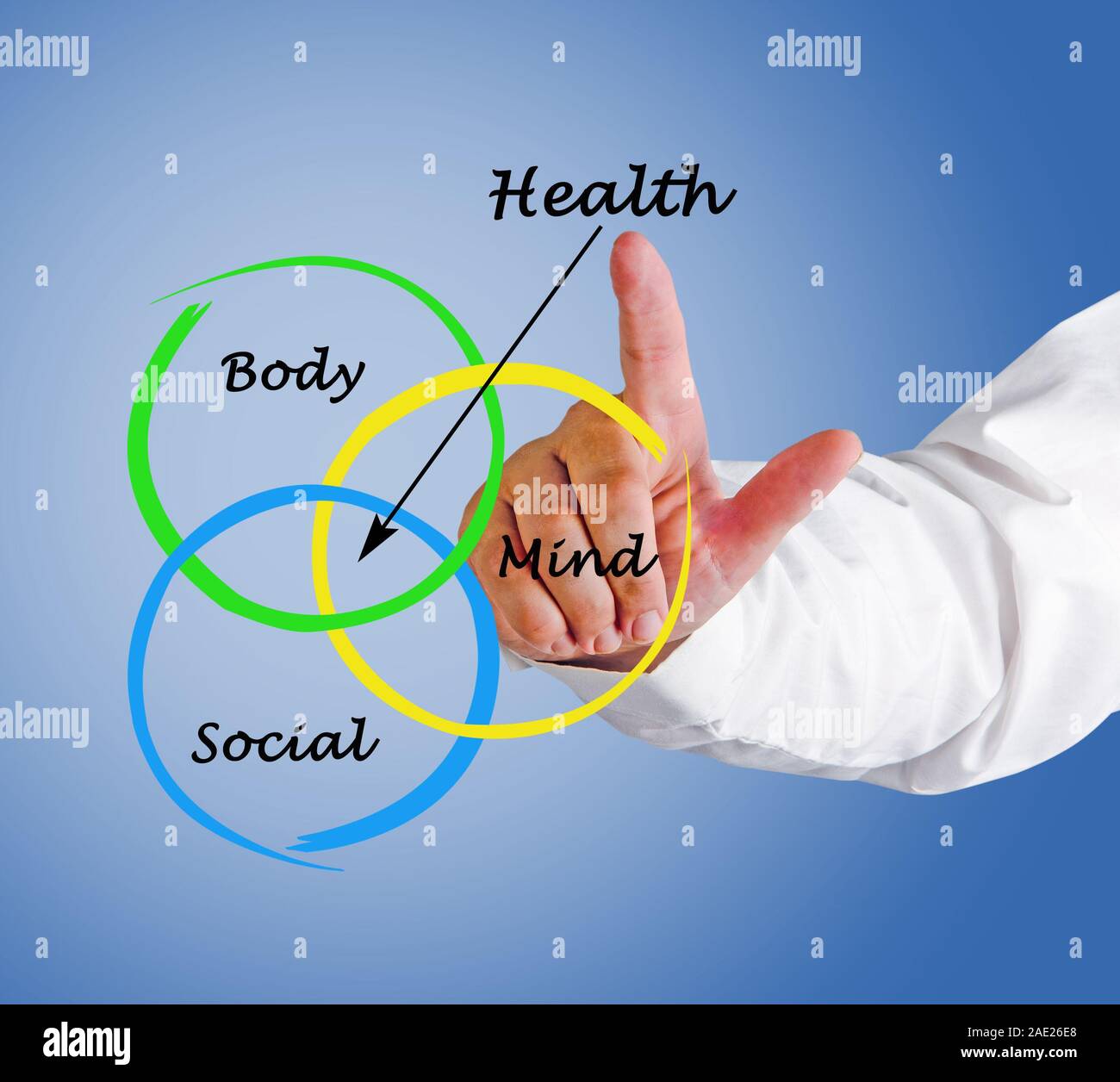 Diagram of healthy life Stock Photo - Alamy